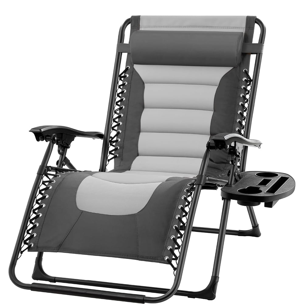 Oversized Padded Zero Gravity Chair, Folding Outdoor Recliner, XL Zero ...
