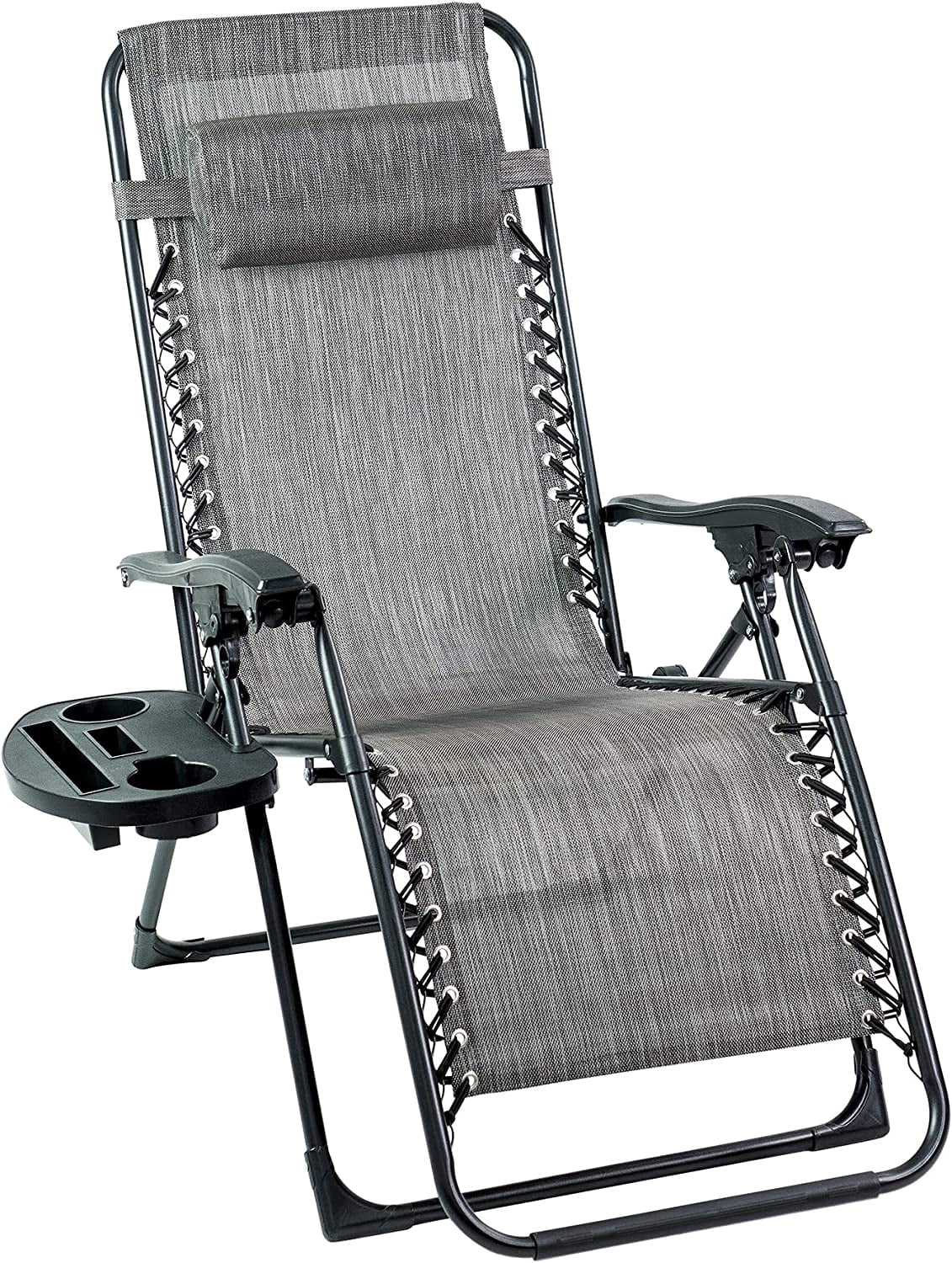 Oversized Patio Chair with Leg Stabilizers and Big Cupholder ...
