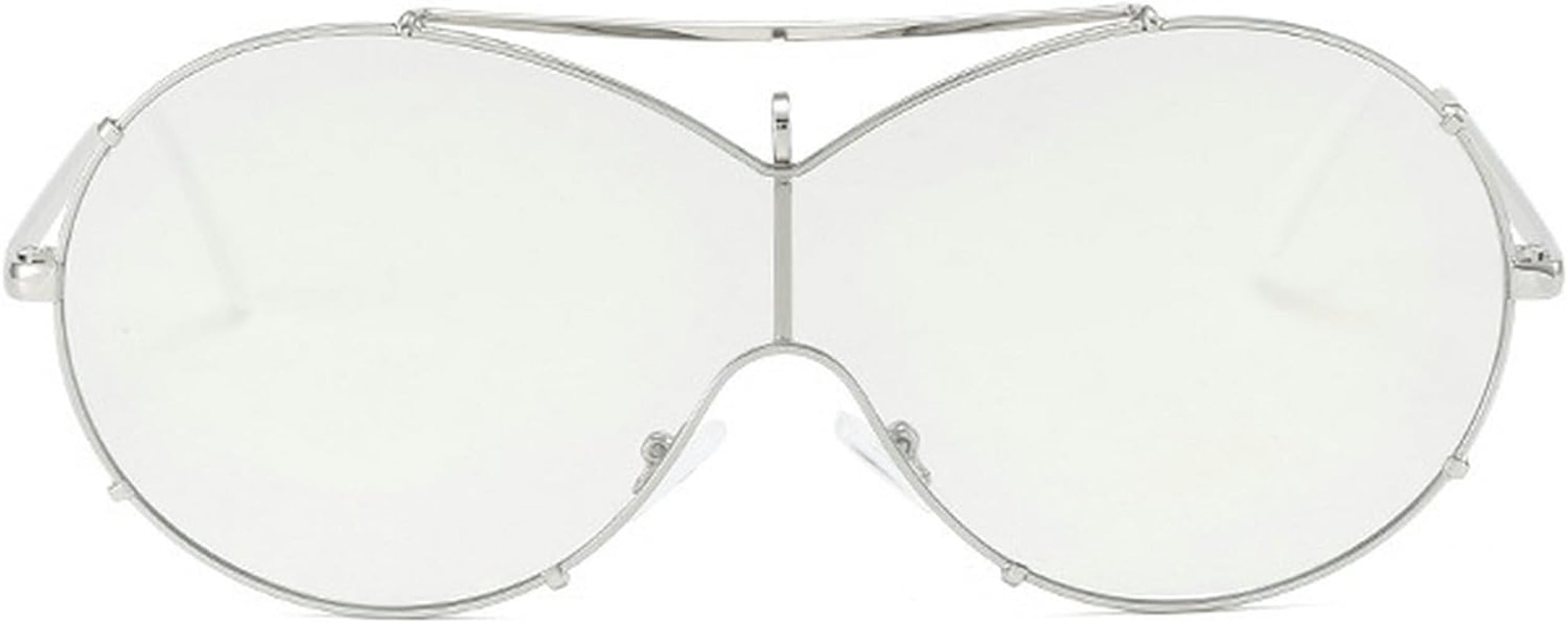 Oversized Pilot Sunglasses Women Fashion Big Frame One Piece Sun ...