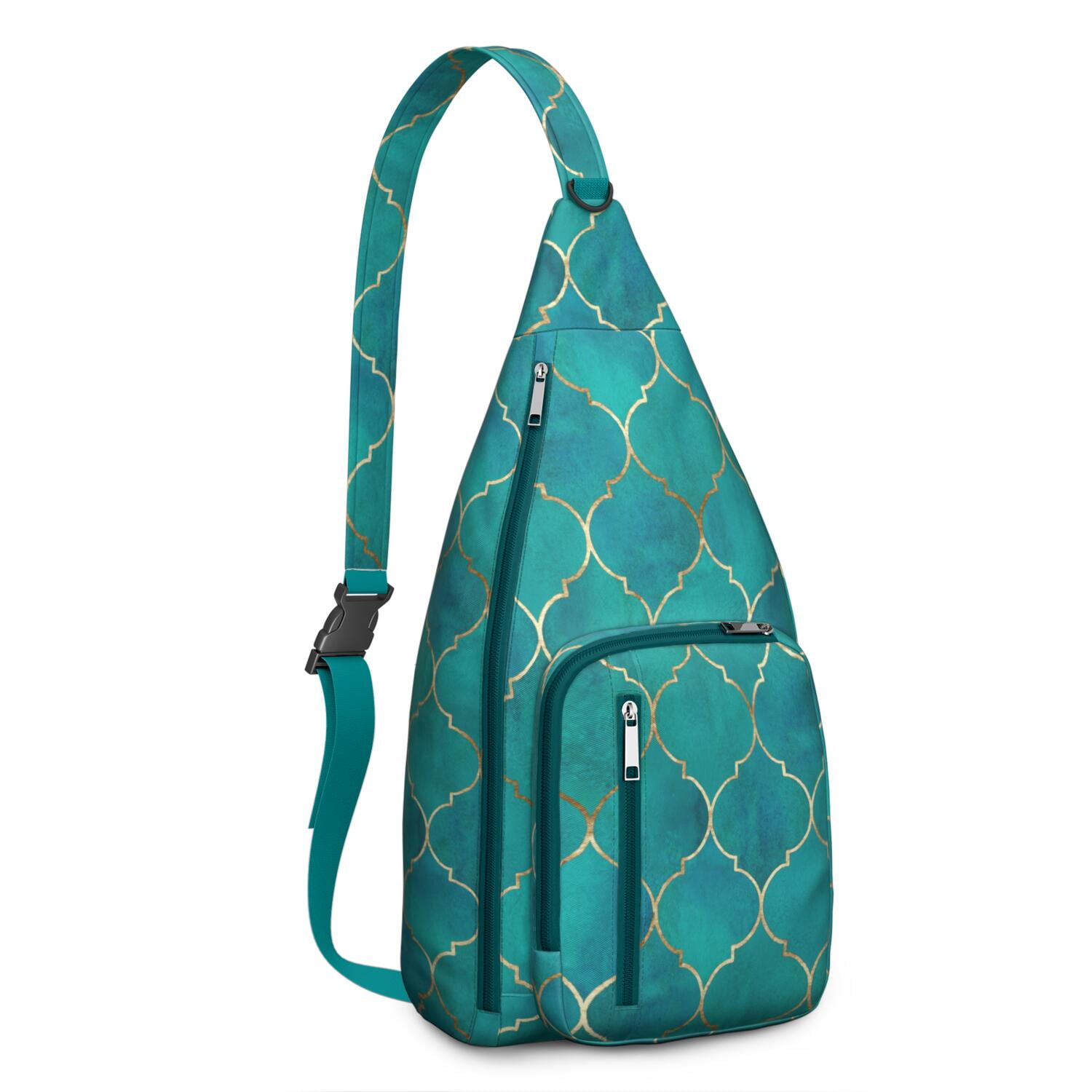 Oversized Plaid Crossbody - Bold Checkered Print Statement Bag (Fashion ...