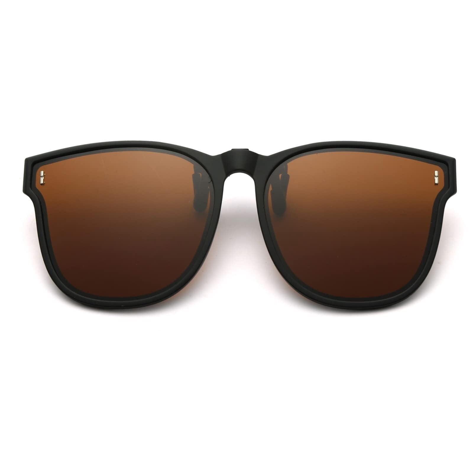 Oversized Polarized Clip On Sunglasses Women Men Classic Driving ...
