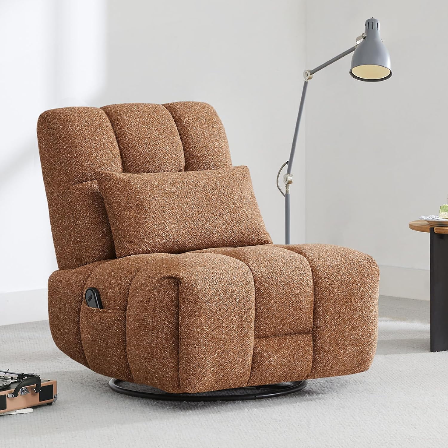 Oversized Power Recliner Chair for Adults, Swivel Rocker Recliner Chair ...