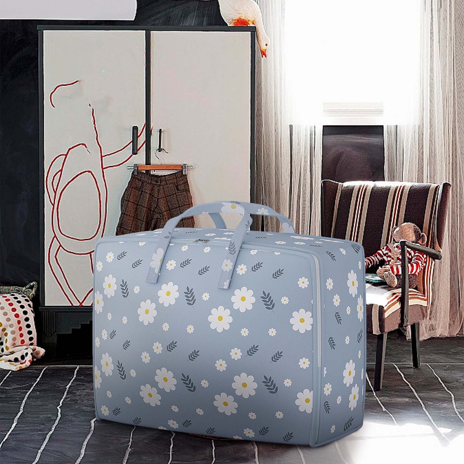 Oversized Quilt Storage Bag,Wardrobe Sorting Box,Large Capacity Zipper ...