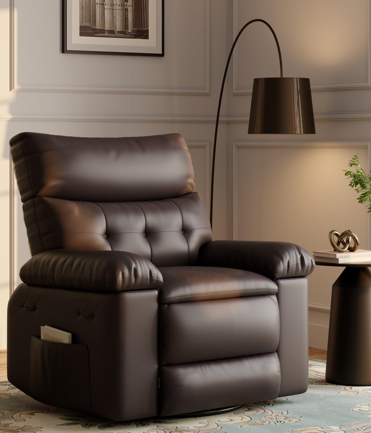 Oversized Recliner Chairs with Heat and Massage,Manual Rocking Chair ...