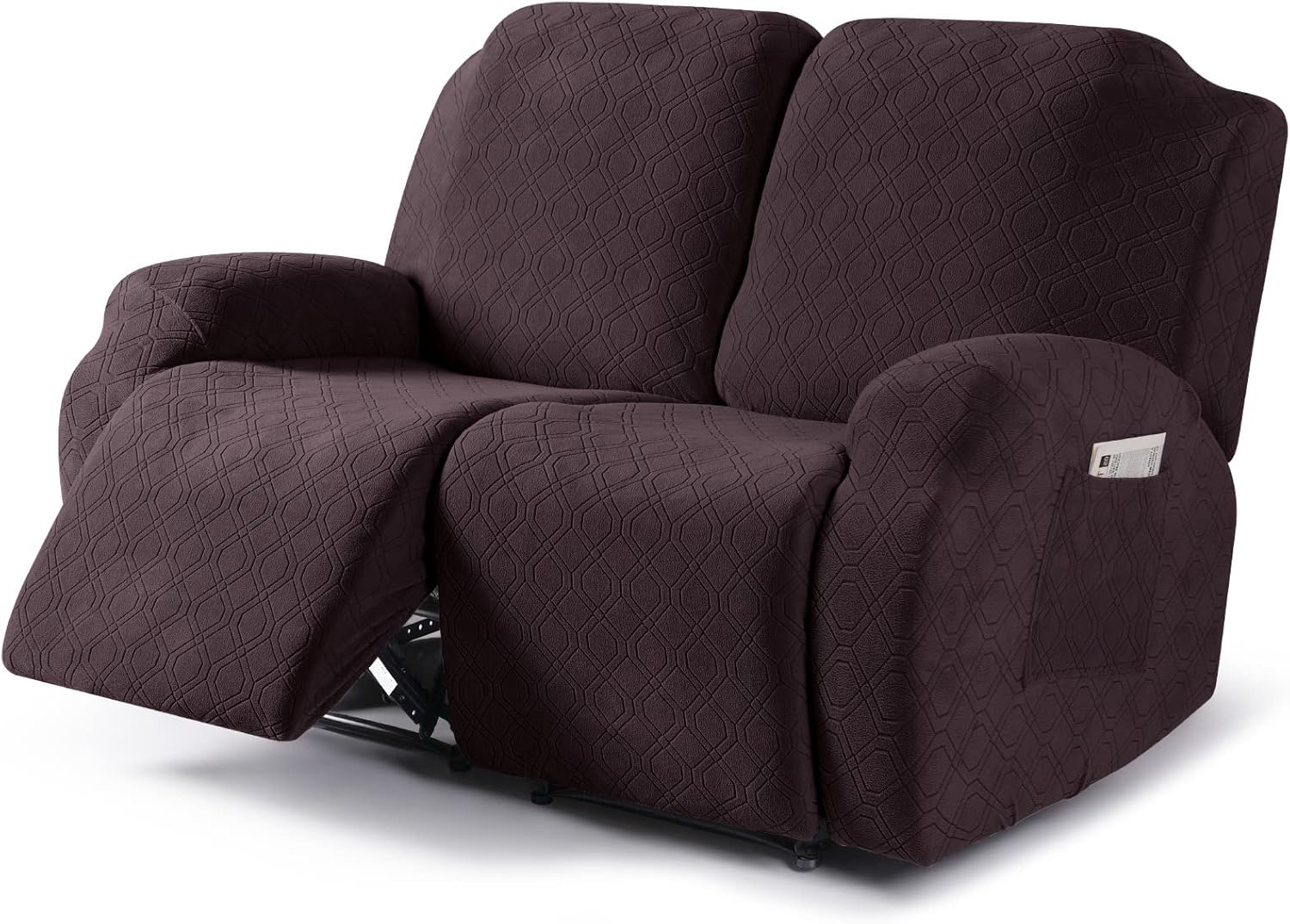 Oversized Recliner Cover, 2-Piece Stretch Reclining Couch Cover with ...