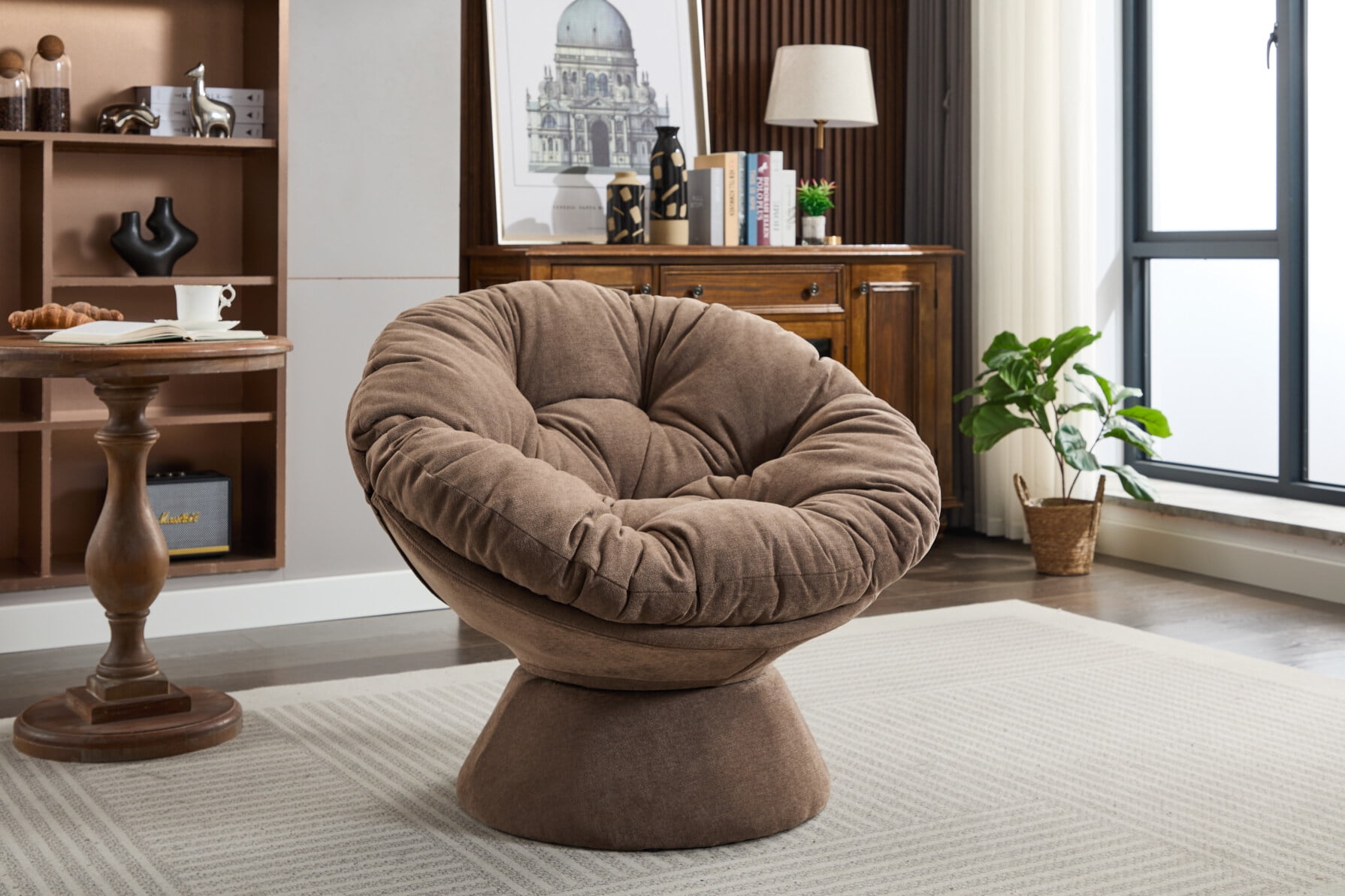 Oversized Recliner with 360° Rotation, Swivel Accent Chair, Barrel ...