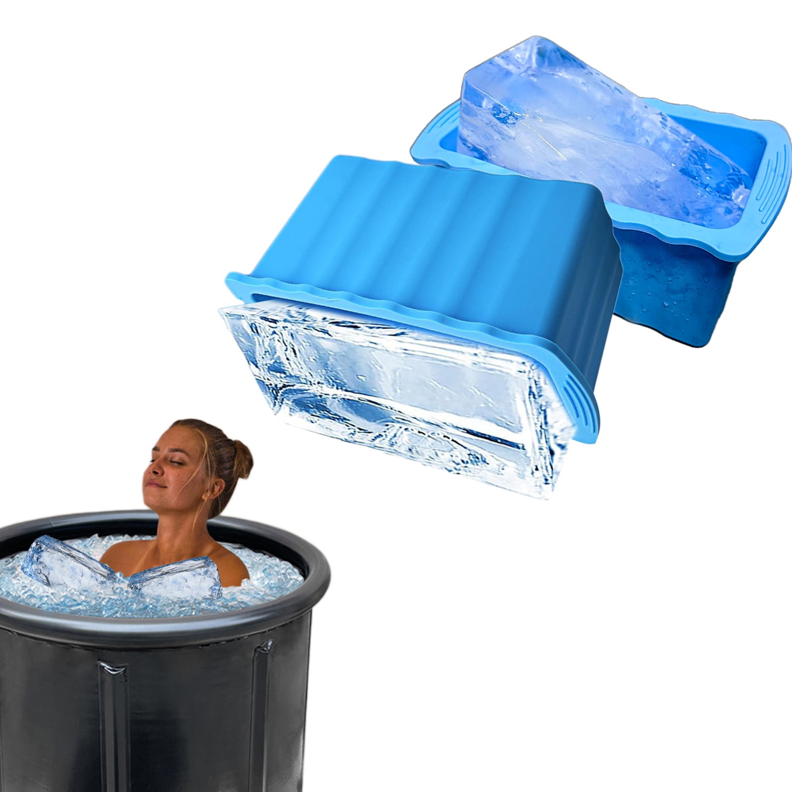 Oversized Rectangular Ice Bucket, Plastic Ice Maker, Bathtub Ice Bath ...