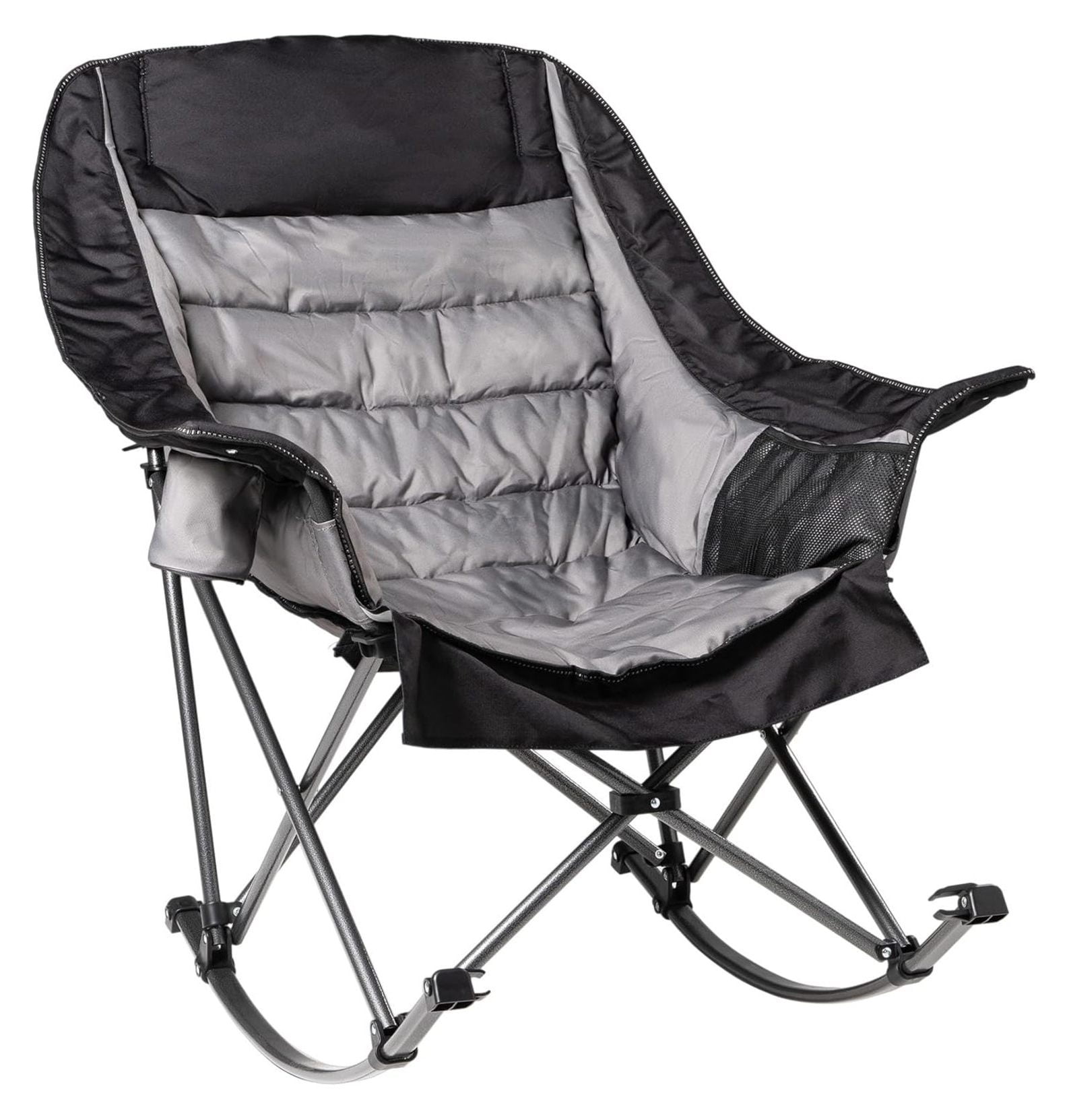 Oversized Rocking Camping Chair for Adults - 400lbs Capacity Padded ...