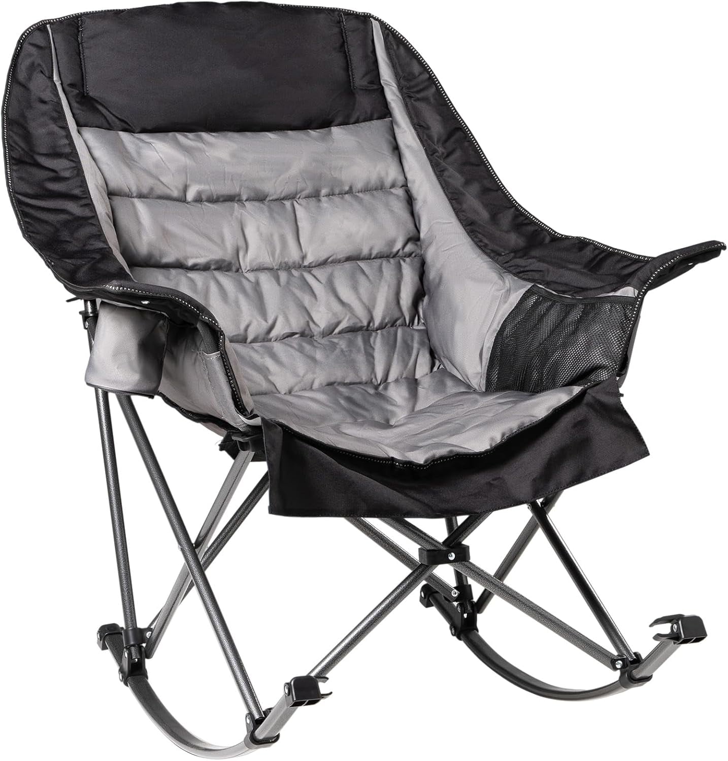 Oversized Rocking Camping Chair for Adults - 400lbs Capacity Padded ...