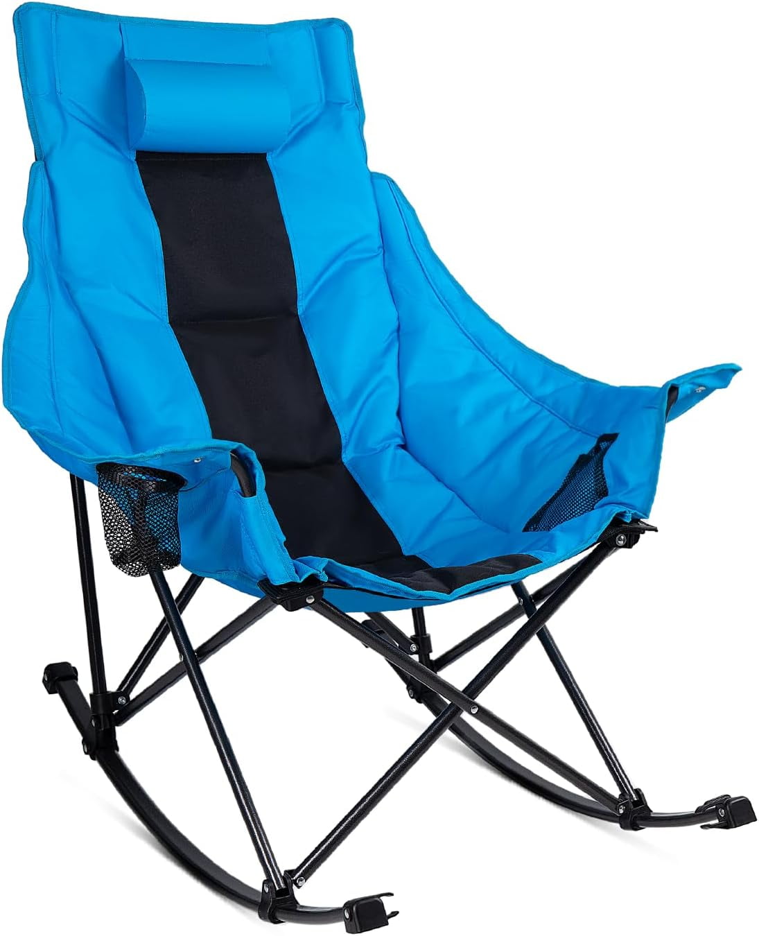 Oversized Rocking Camping Chair, Folding Outdoor Rocking Chair with ...