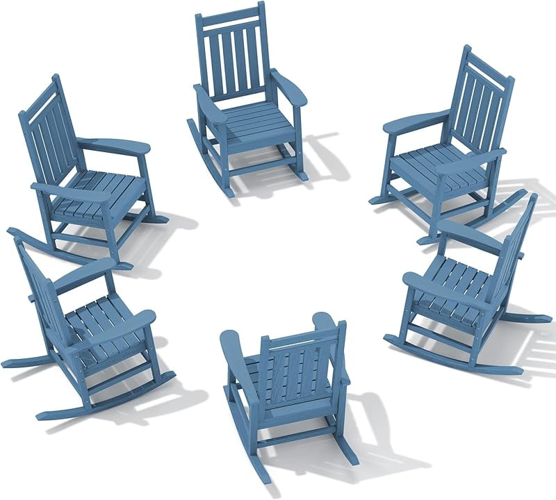 Oversized Rocking Chair, Outdoor Rocking Chair for Adults, All Weather ...