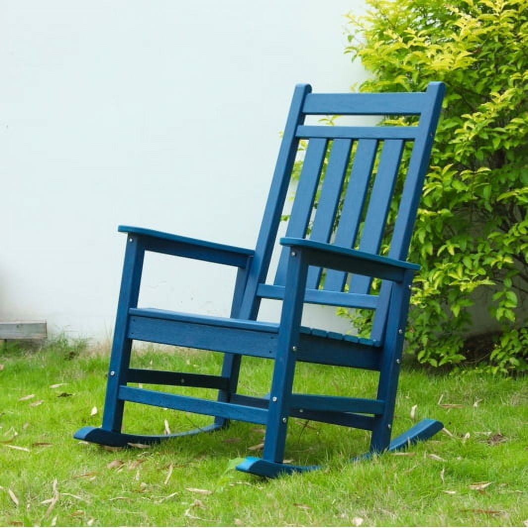 Oversized Rocking Chair with Wood-Texture, Outdoor Rocking Chair for ...