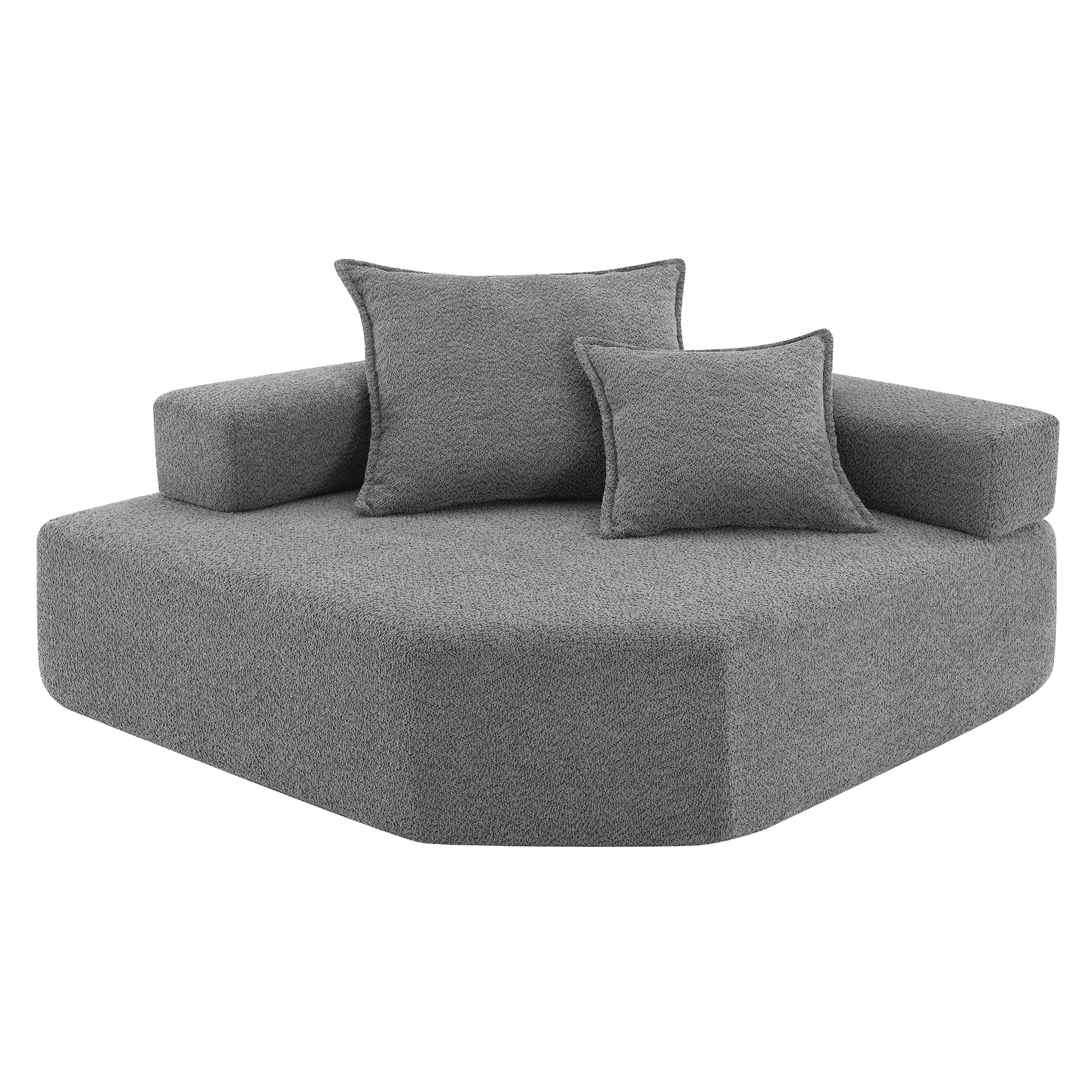 Oversized Sectional Sofa, Foam-Filled Compressed Convertible Modular ...