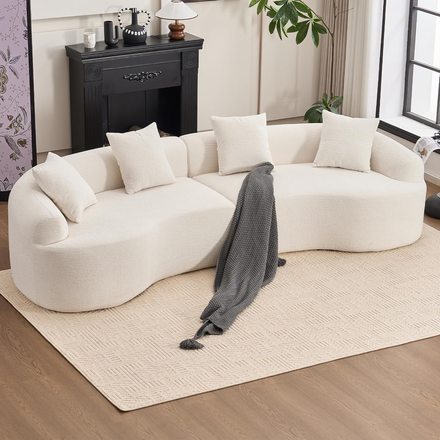 Oversized Sectional Sofa for Living Room, 110’’ Modern Luxury Plush ...