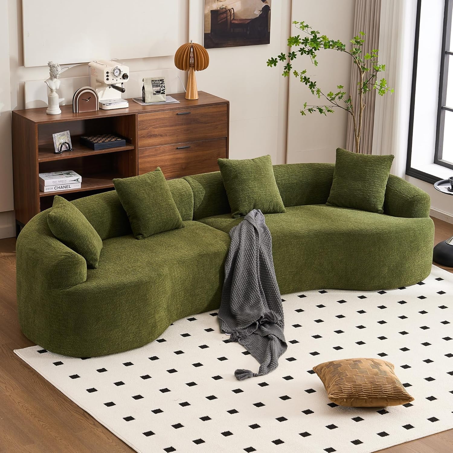Oversized Sectional Sofa for Living Room, 110’’ Modern Luxury Plush ...