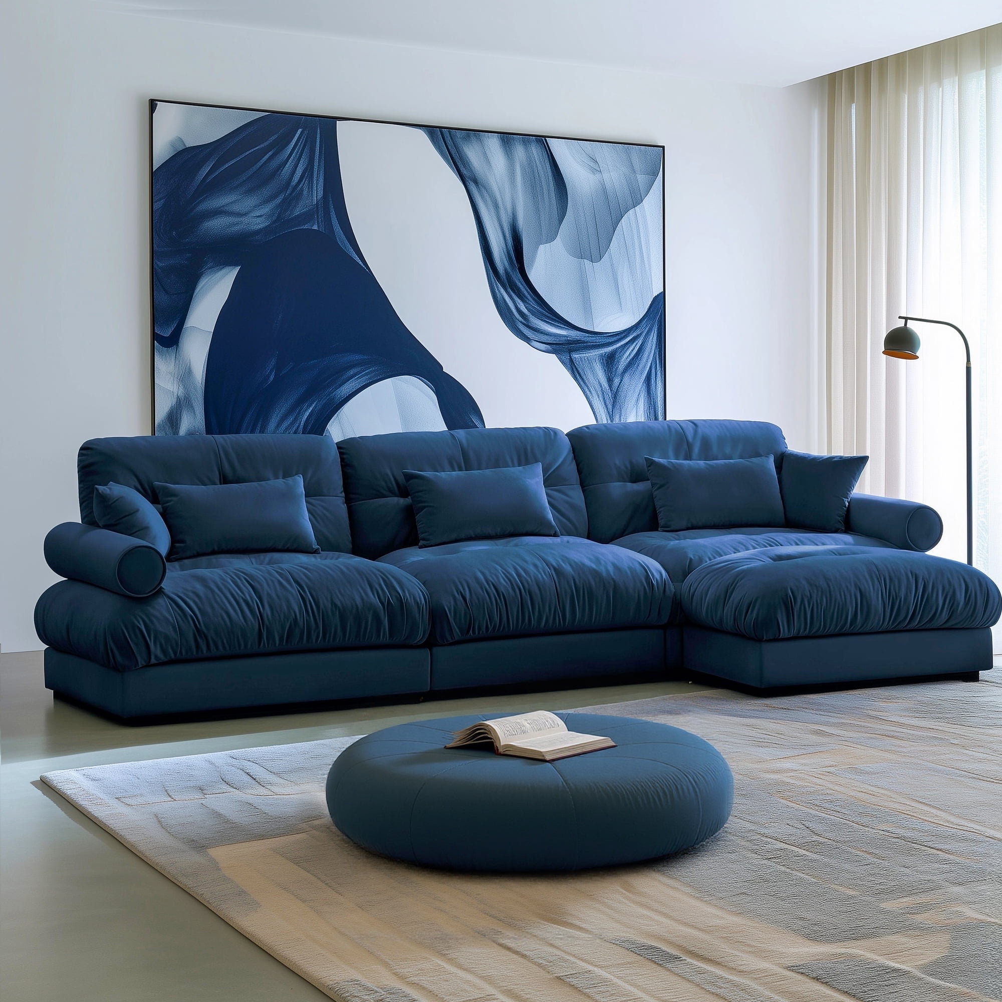 Oversized Sectional Sofa Modular Couch l Shape Sectional Couch Comfy ...