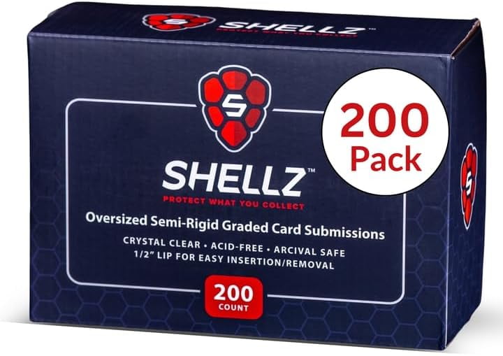 Oversized Semi Rigid Card Holders 200ct (4 Packs of 50) | 3 5/16" x 4 7 ...