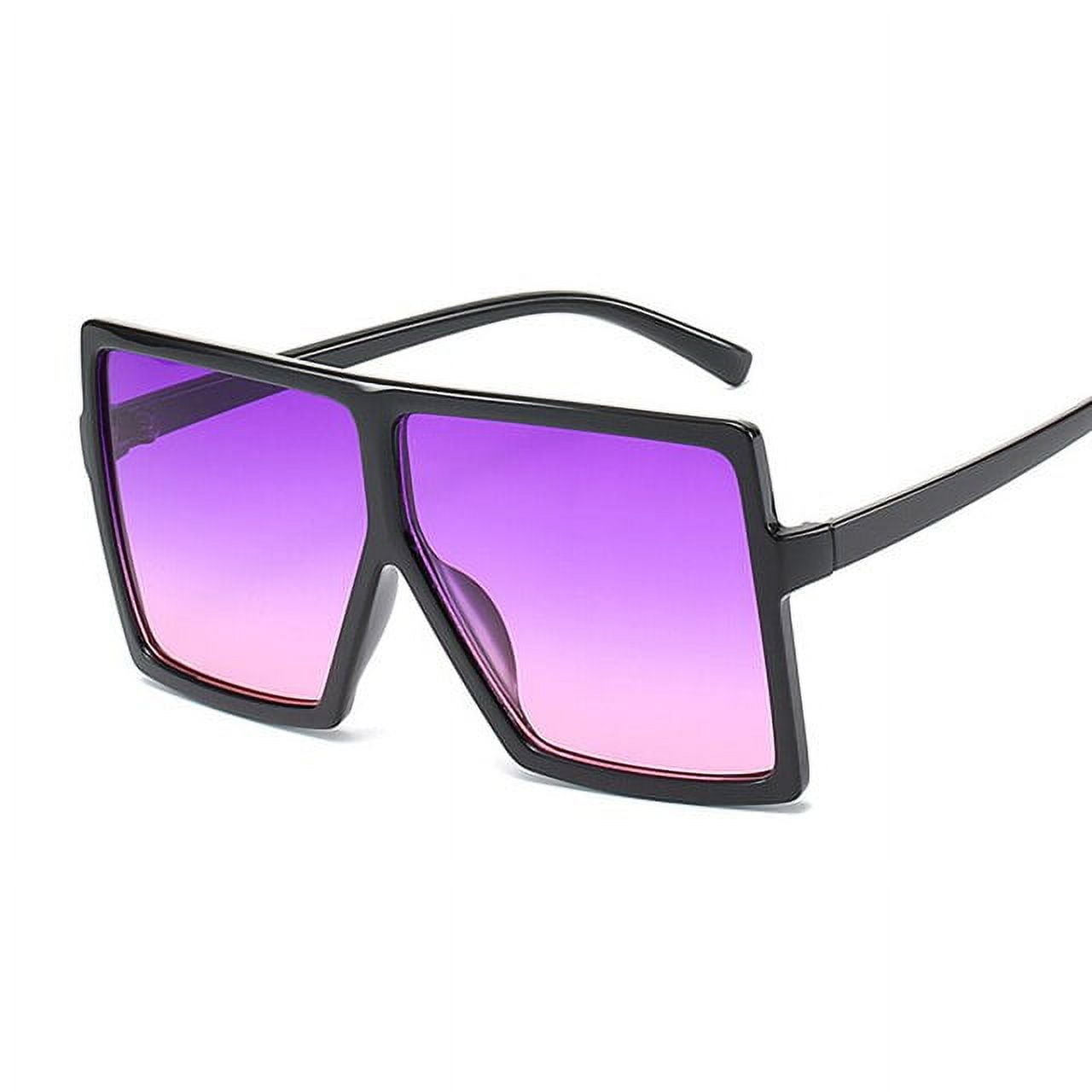Oversized Shades Woman Sunglasses Black Fashion Square Glasses Big ...