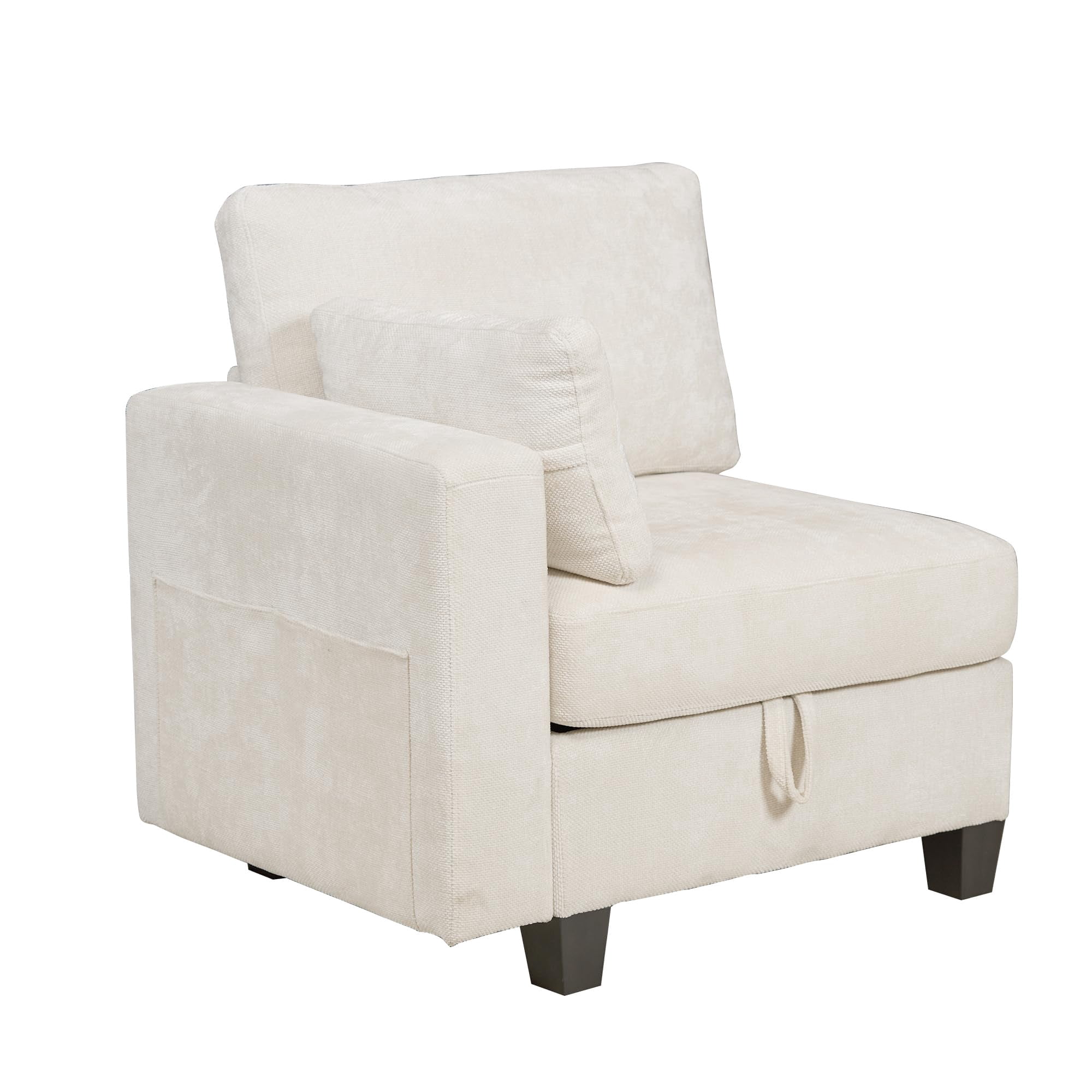 Oversized Single Seater with Right Armrest Sofa Couch, Modular ...