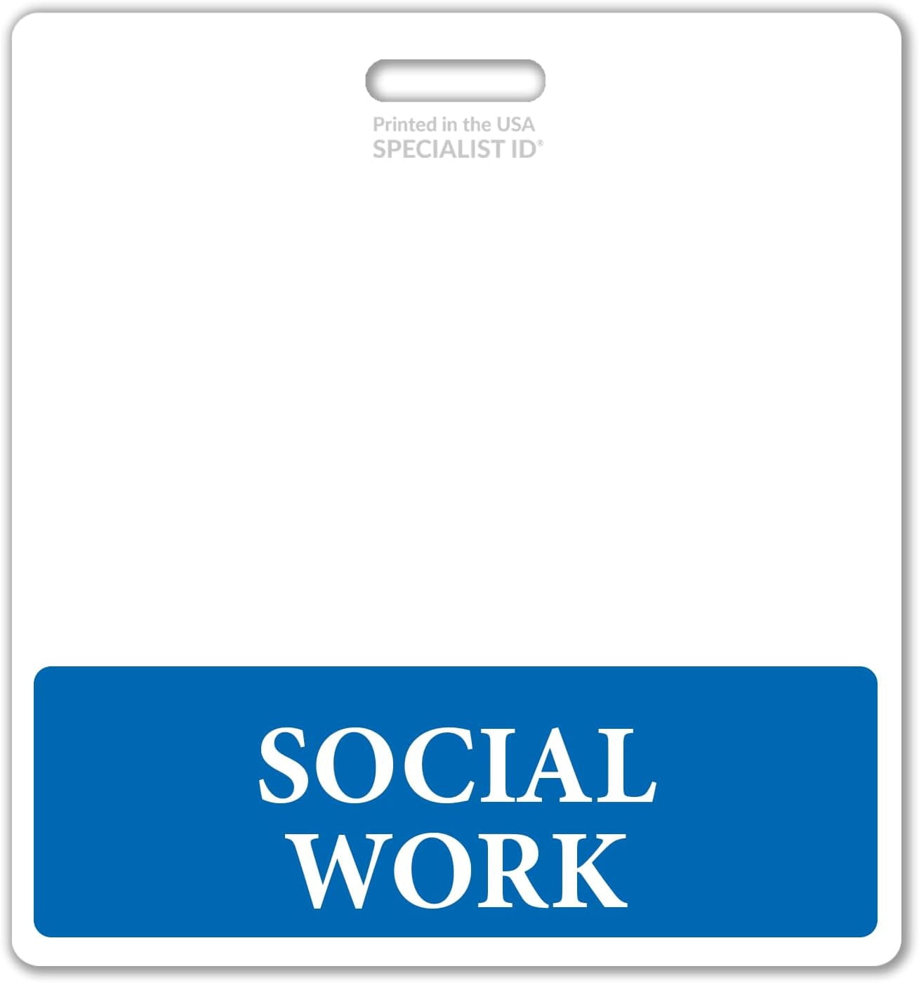 Oversized Social Work Badge Buddy Horizontal - XL Badge Buddies for ...