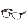 Oversized Square Classic Black Reading Glasses +2.00 Spring Hinge ...