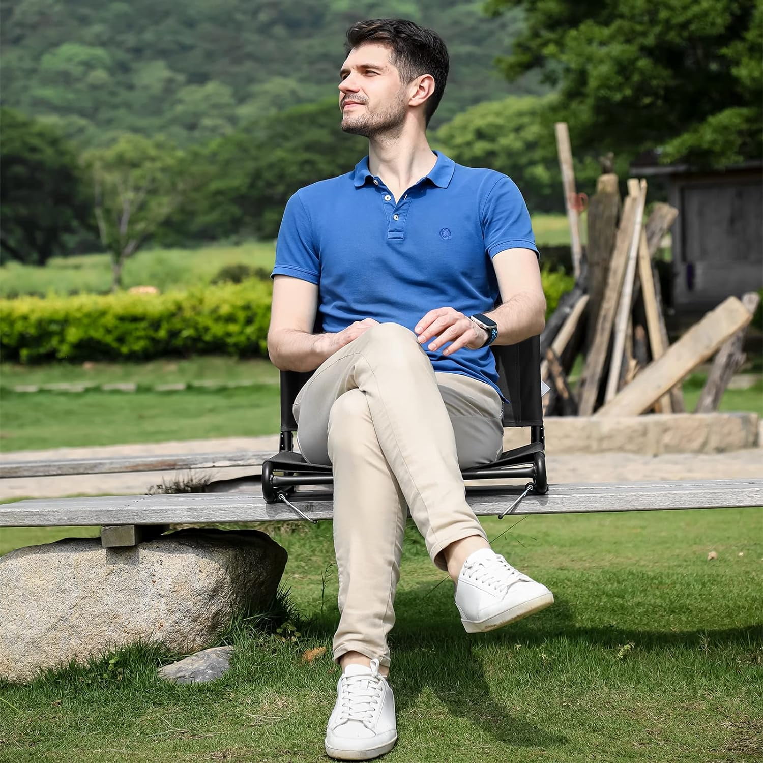 Oversized Stadium Seat for Bleachers with Back Support Extra Wide ...