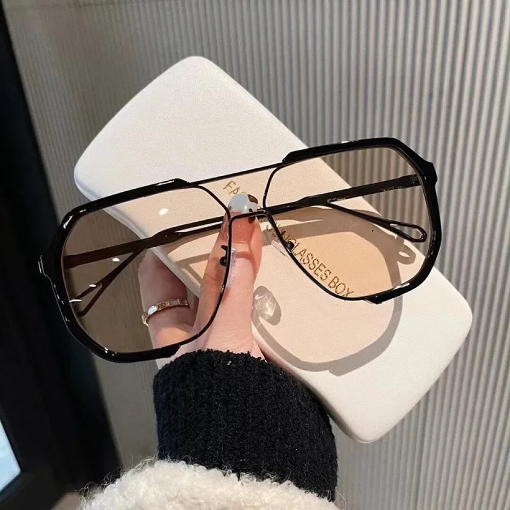 Oversized Sunglasses Woman 2025 New Unique One Piece Fashion Sunglasses for Man UV400 Punk ...