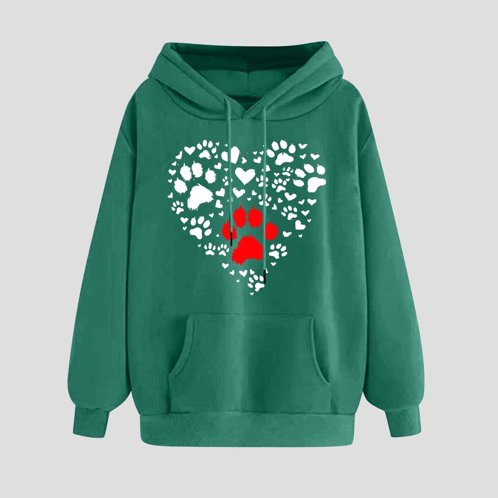 Oversized Sweatshirt for Women Print Winter Hoodie Pullover Tops Long ...