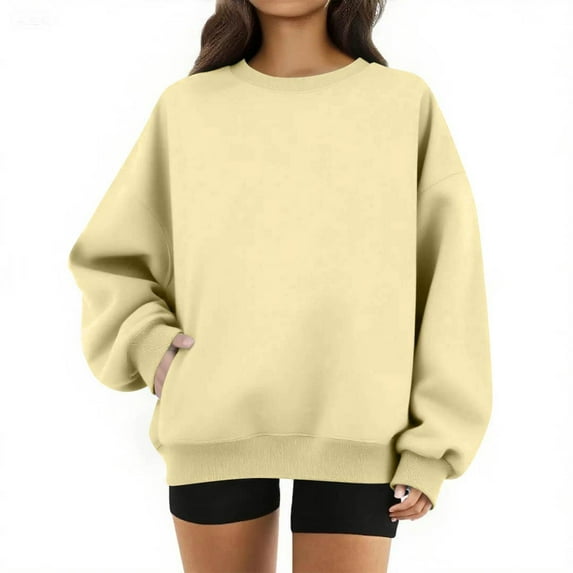 Oversized Sweatshirts For Women Crewneck Pullover Comfy Hoodies Fall Outfits Fashion 2025 Winter ...