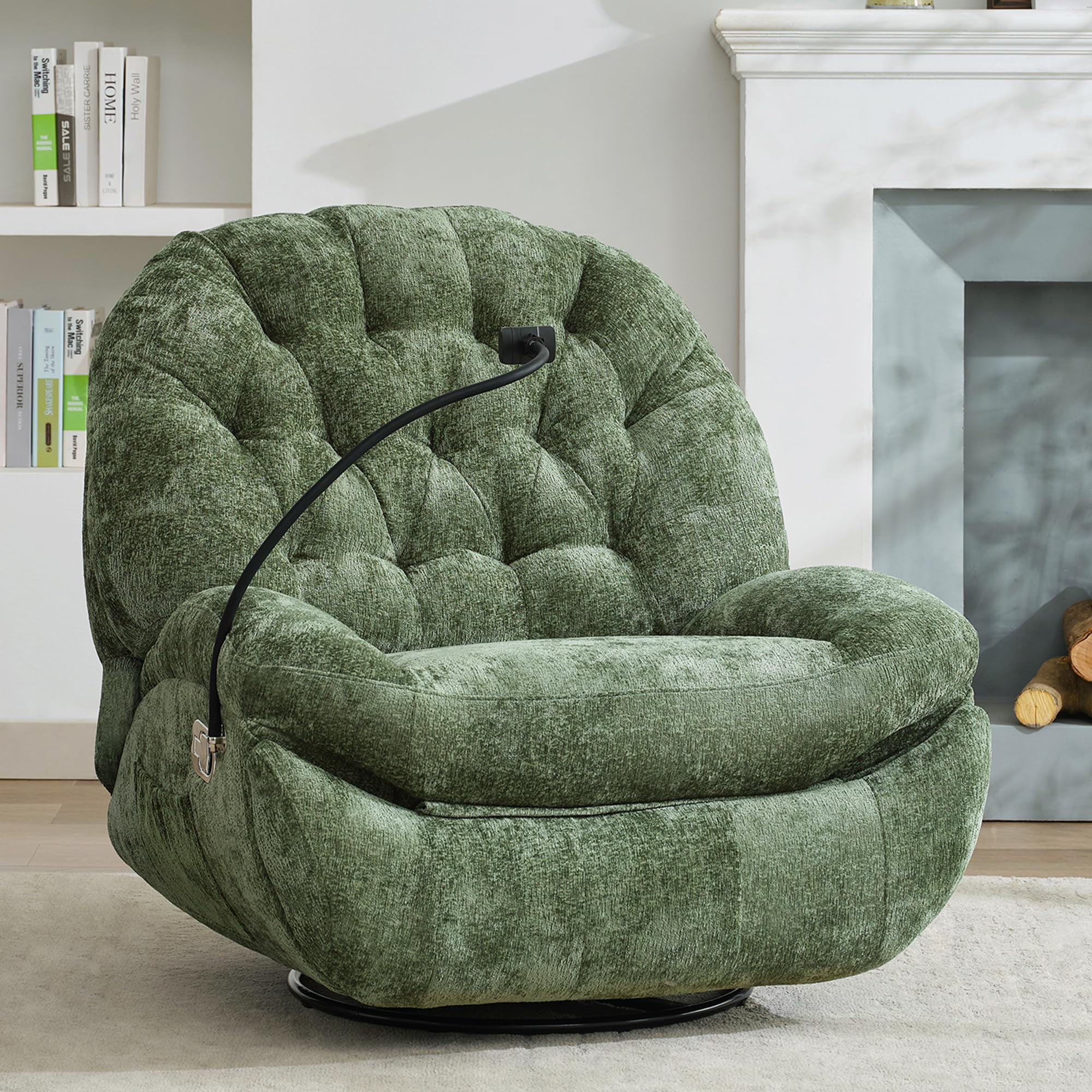 Oversized Swivel Rocker Recliner Chair,Swivel Rocking Sofa, Large ...