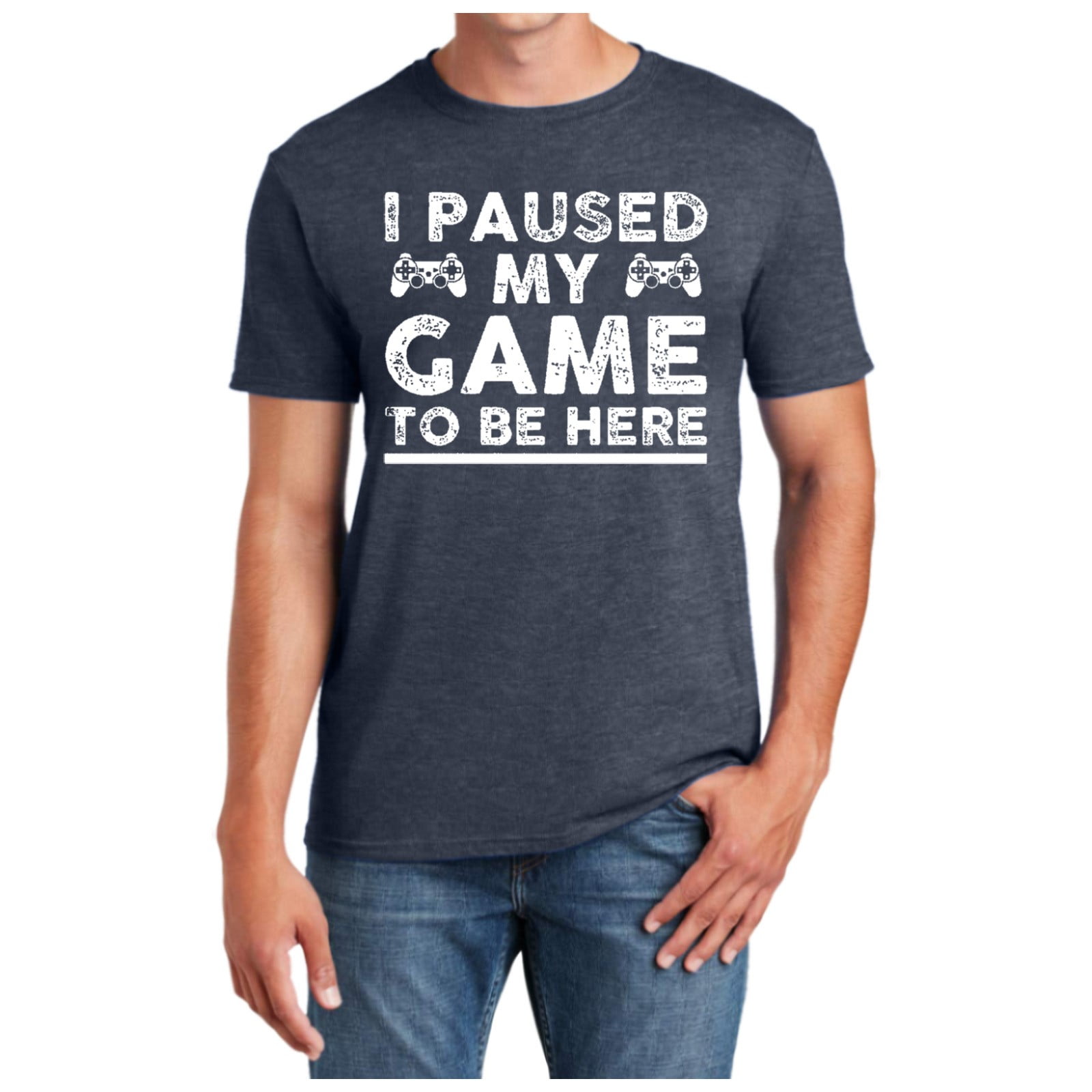 Oversized Tshirts for Men Funny Video Gamer Humor Joke Print Navy Beach ...