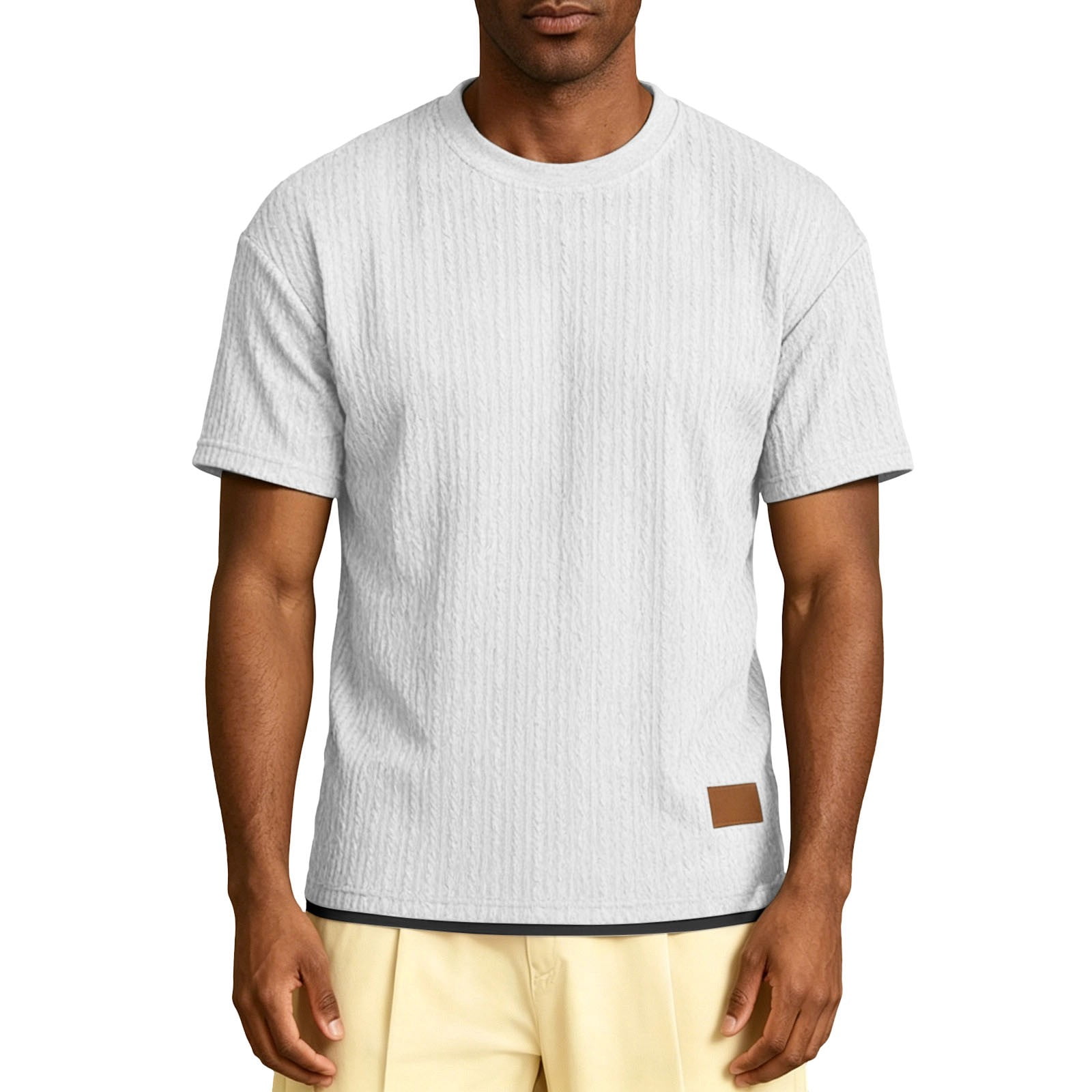 Oversized Tshirts for Men，Summer Fashion Crew Neck T Shirts Sleeve Tops ...