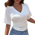 Oversized Tshirts for Women Korean Style Loose Fit Pure Color Basic ...