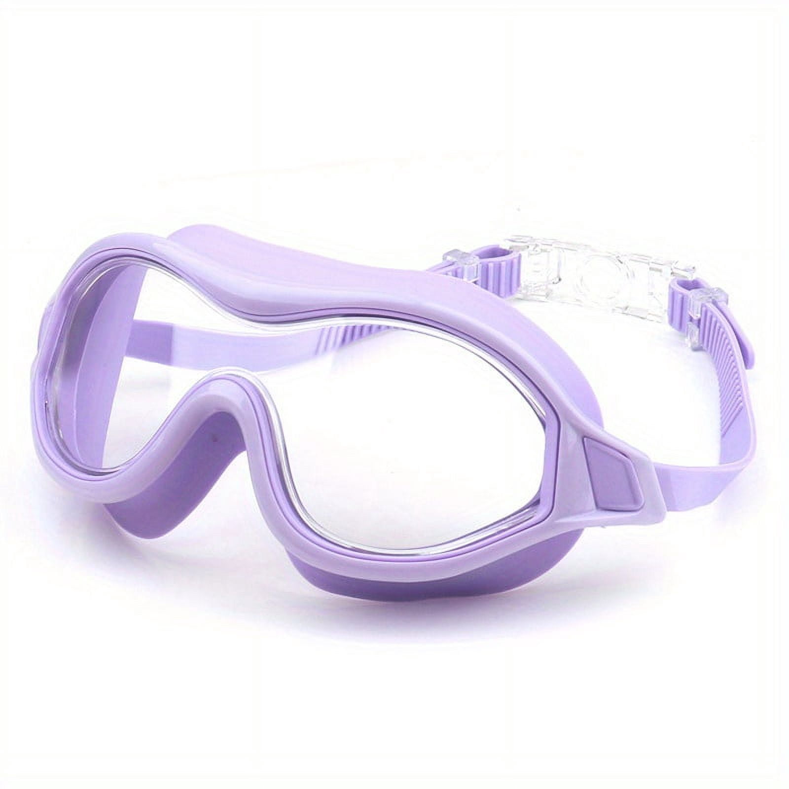 Oversized Waterproof Silicone Swim Goggles for Women and Girls - Clear ...