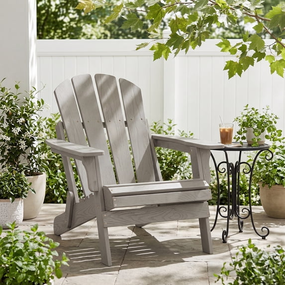 Oversized Wooden Adirondack Chair, Pre-Assembled Backrest Folding Chair ...