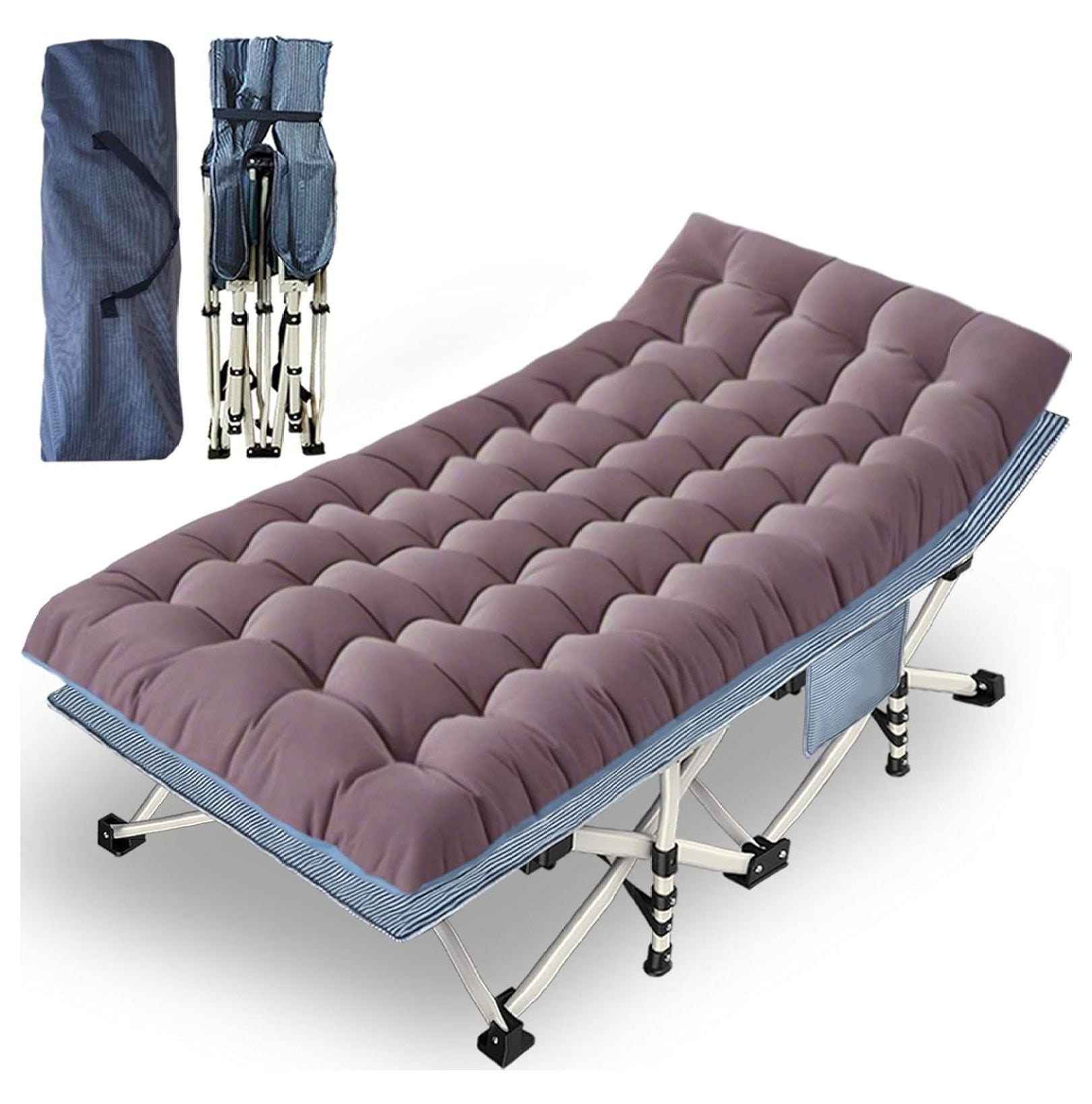 Oversized XXL Camping Cot 79" L x 32" W x 18" H Extra Large Cot for ...