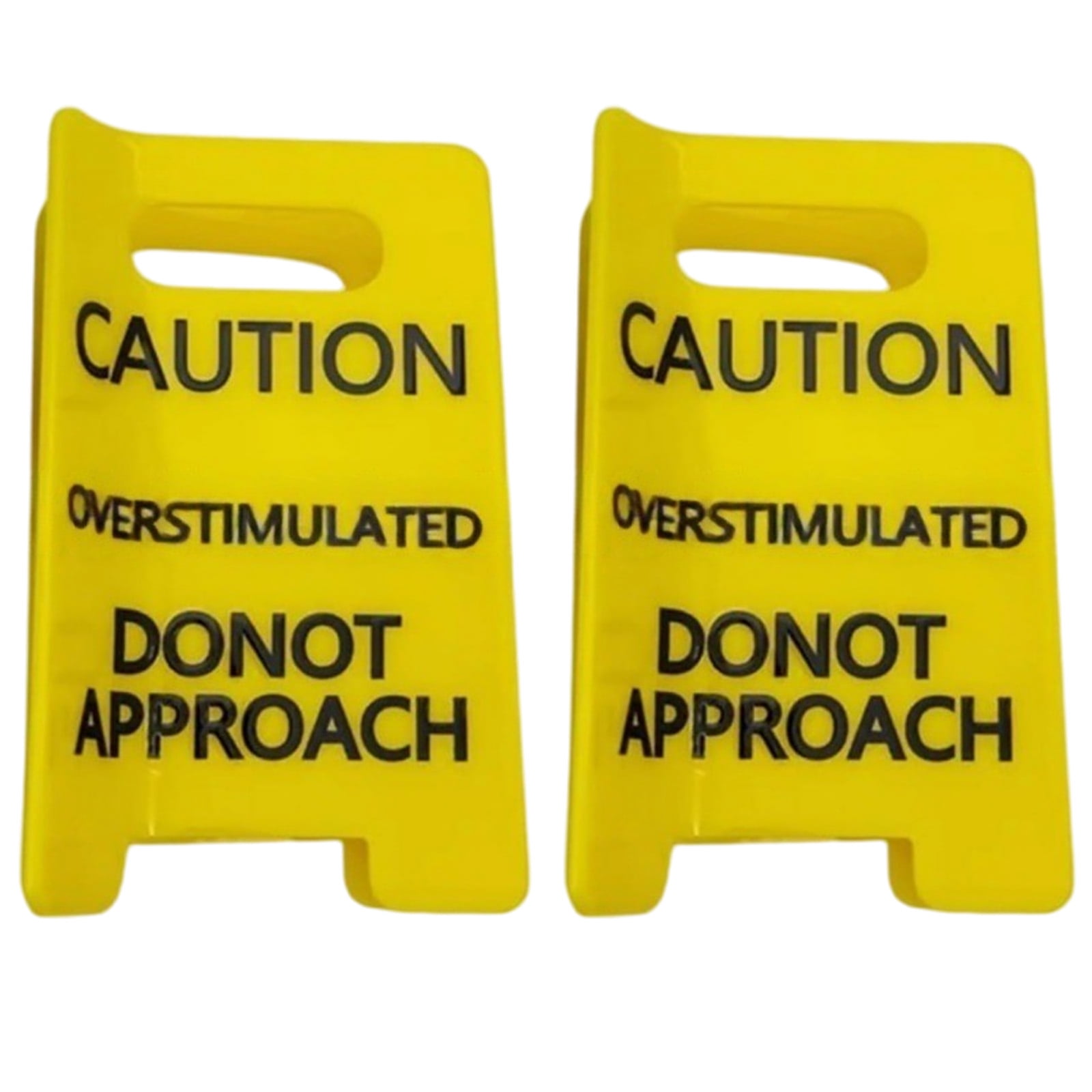 Overstimulated Caution Sign Hair Clip Funny Accessory for Fine Hair in ...