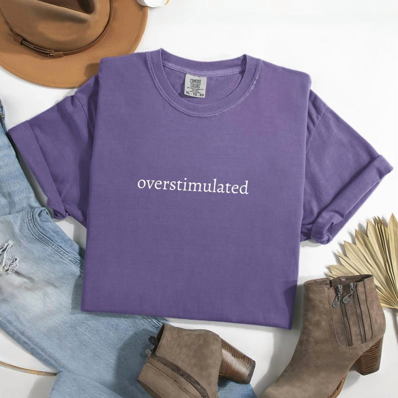 Overstimulated Shirt for Mom, Cowboy Frog Shirt, Unhinged TShirt ...