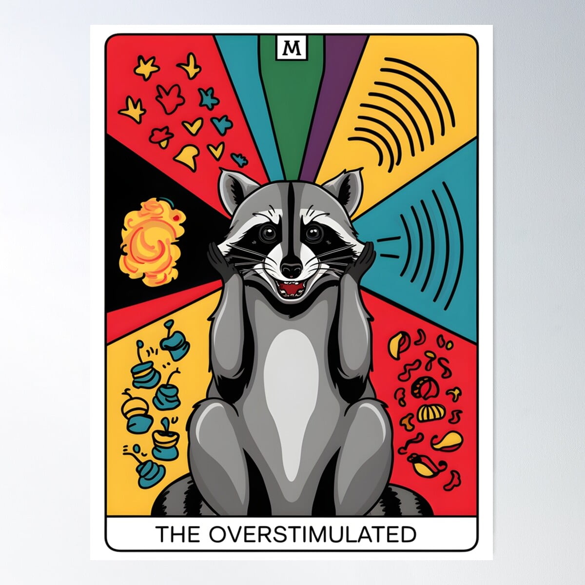 The Overstimulated Tarot Card | Chaotic Raccoon & Sensory Overload ...
