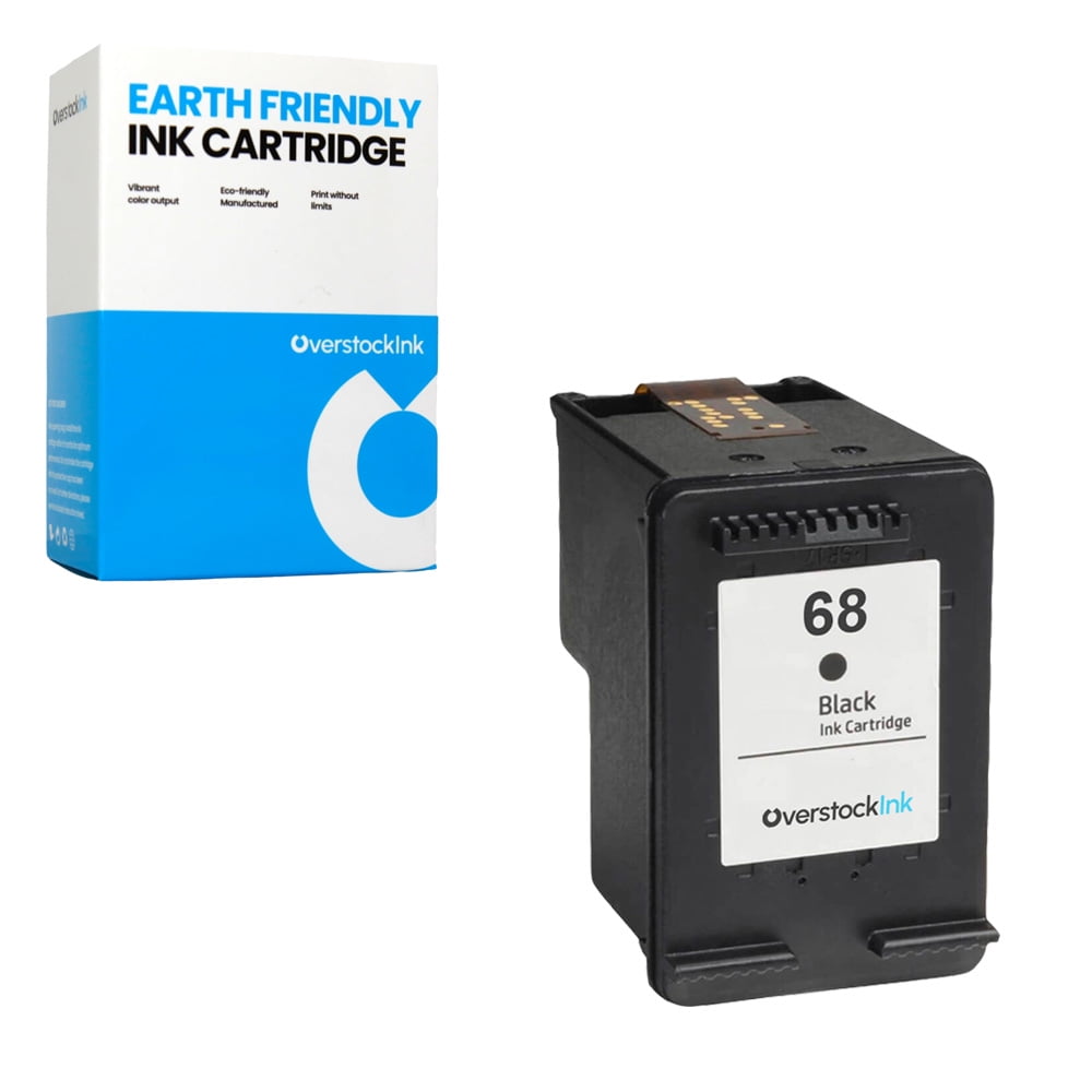 OverstockInk 68 Black Ink Cartridge Compatible for HP 68 Ink Cartridge ...
