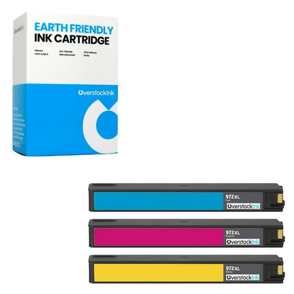 OverstockInk 972X Color Ink Cartridges Compatible for HP 972 Ink for ...