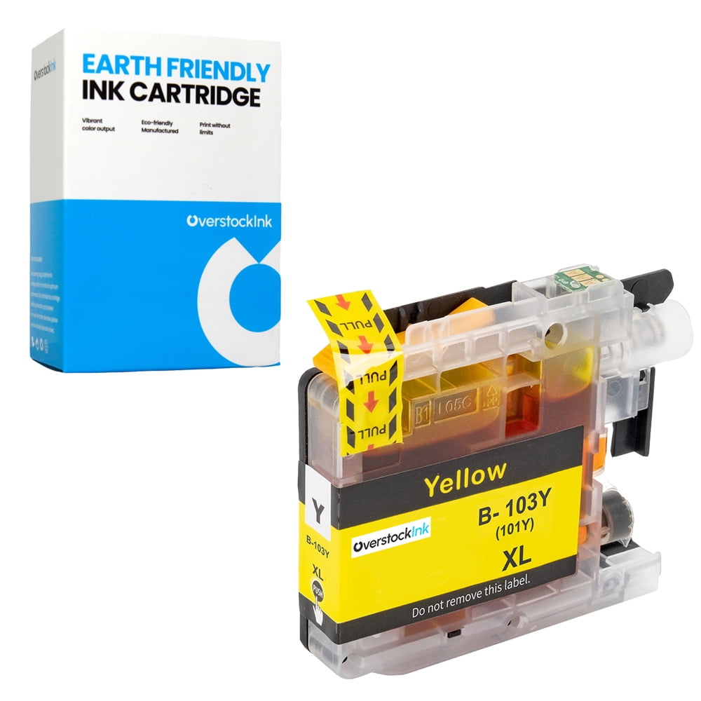 OverstockInk LC103 Yellow Ink Cartridge Compatible for Brother LC103 ...