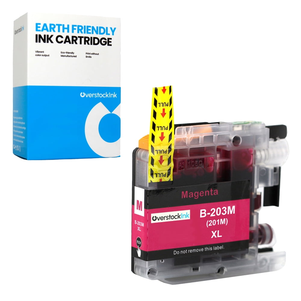 OverstockInk LC203 Magenta Ink Cartridge Compatible for Brother LC203 ...