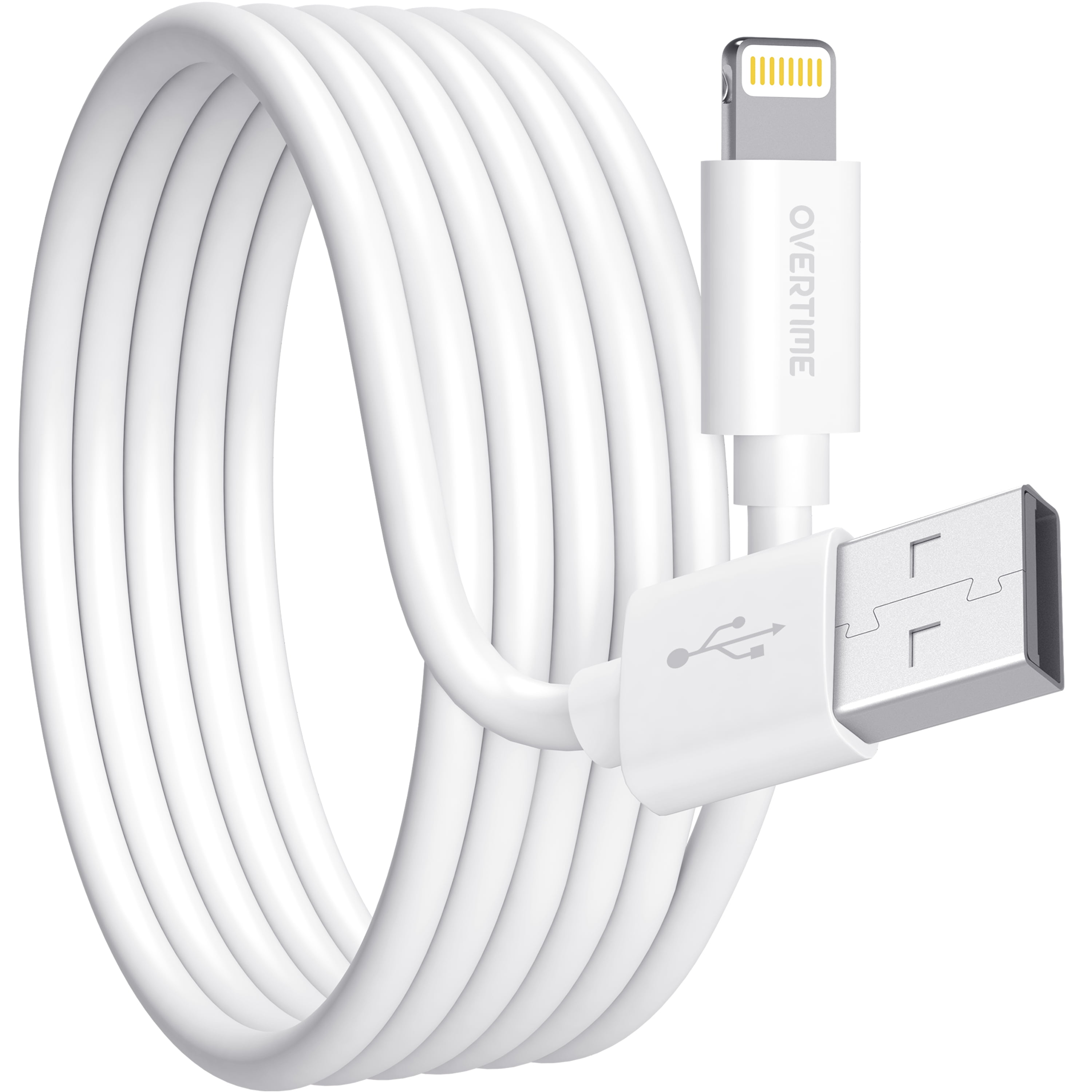 Overtime MFi Certified Charging Cable, Portable & Smart Charging USB A ...