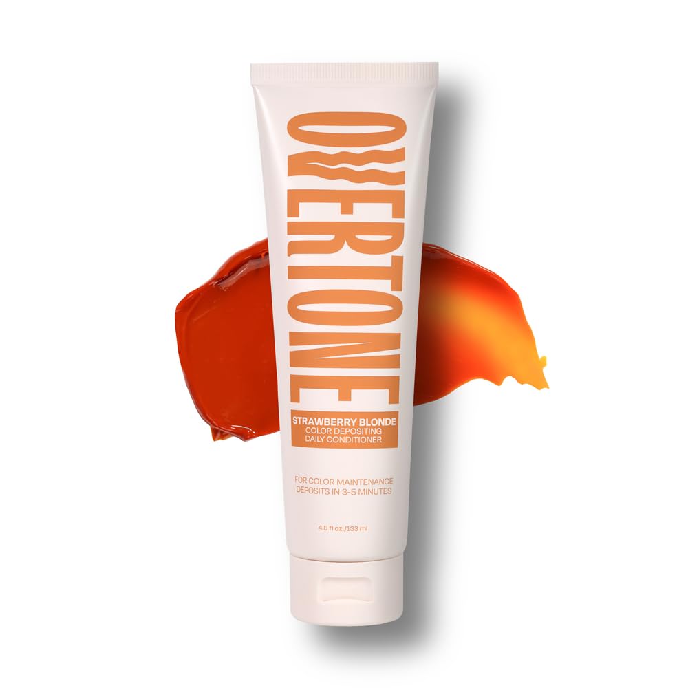 Overtone Temporary Haircolor Daily Color Glaze Conditioner, Strawberry ...