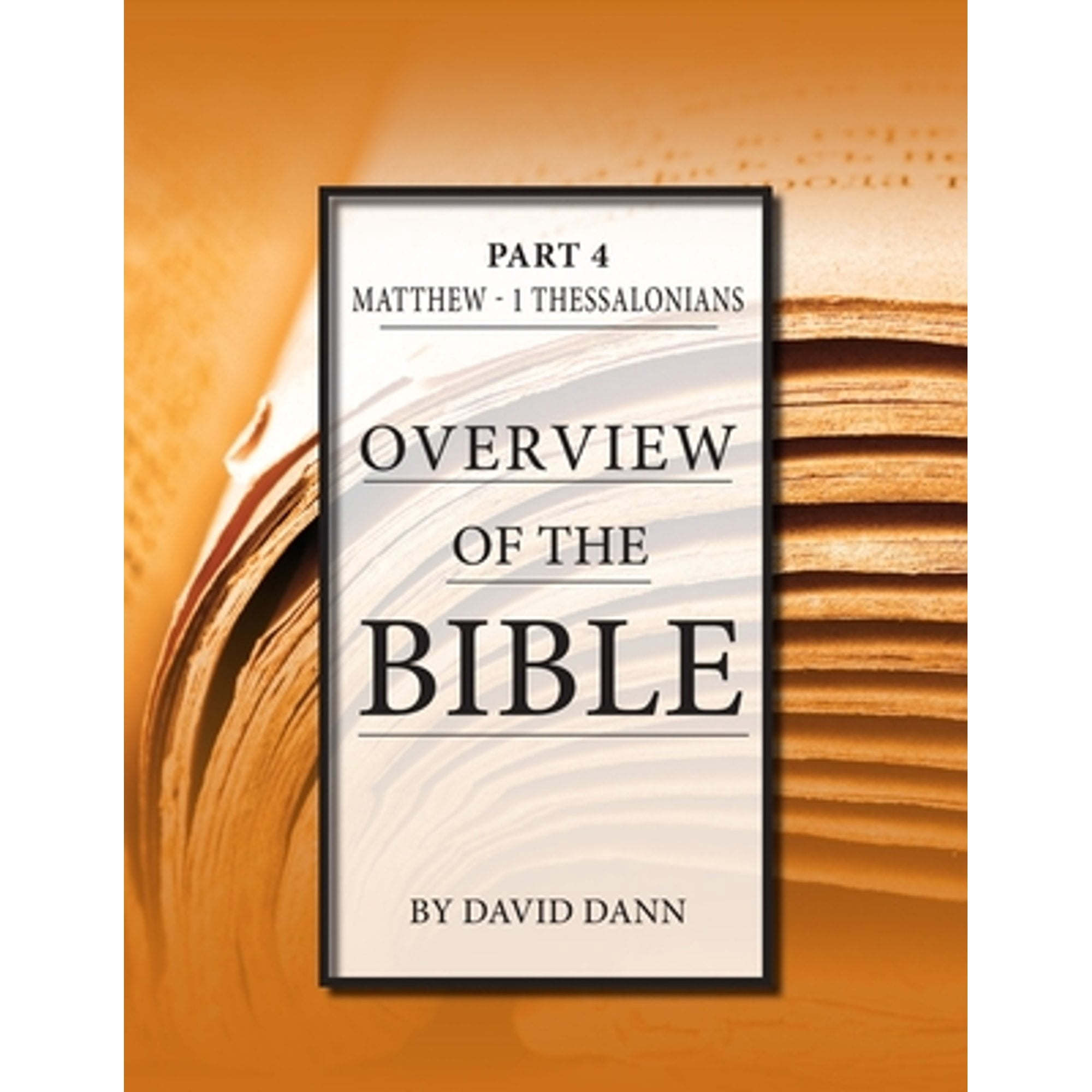 Overview of the Bible, Part 4 (Paperback) by David Dann - Walmart.com