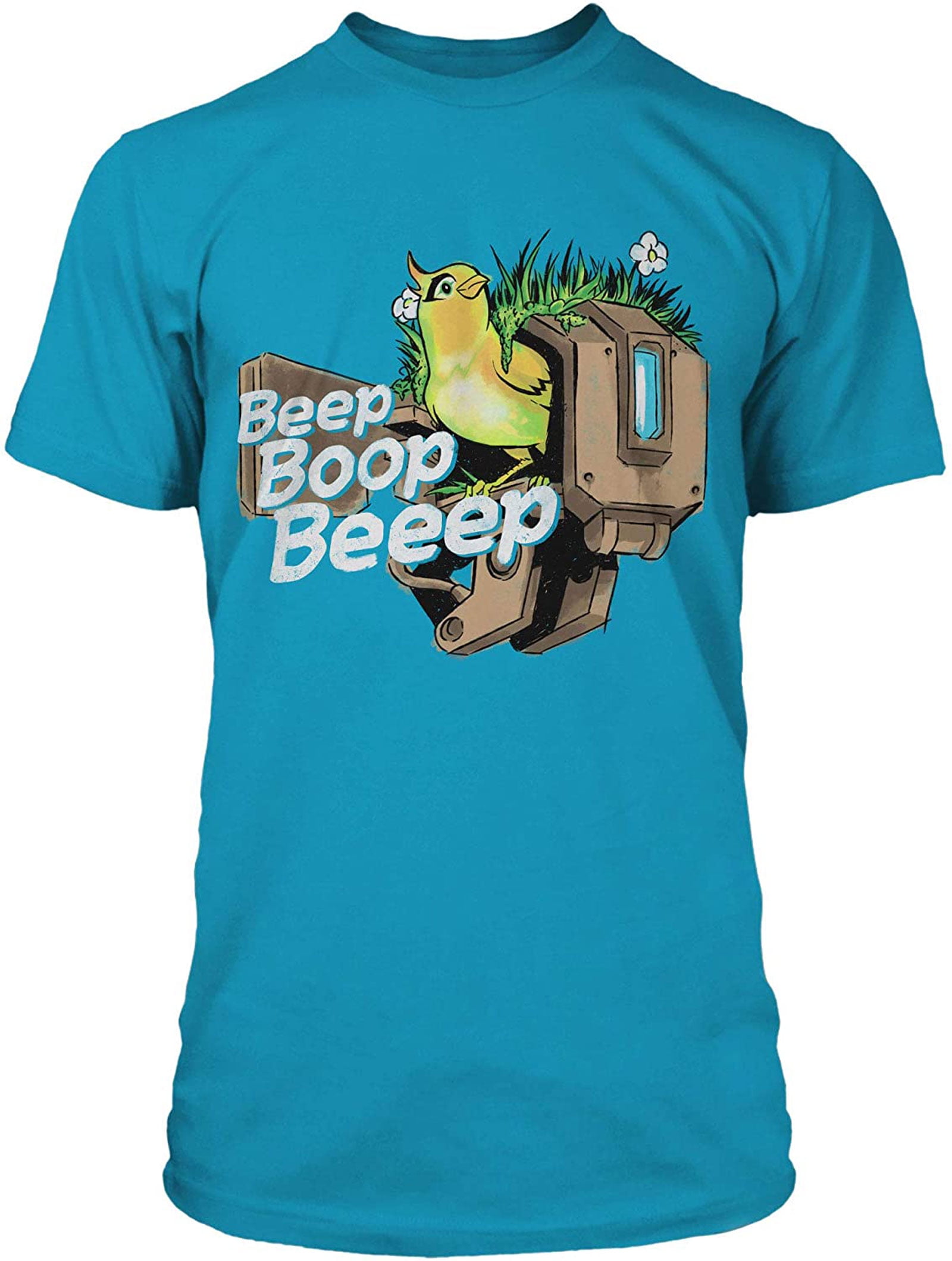 Overwatch Beep Boop Beeep Bastion Gamer Adult T-Shirt - Walmart.com
