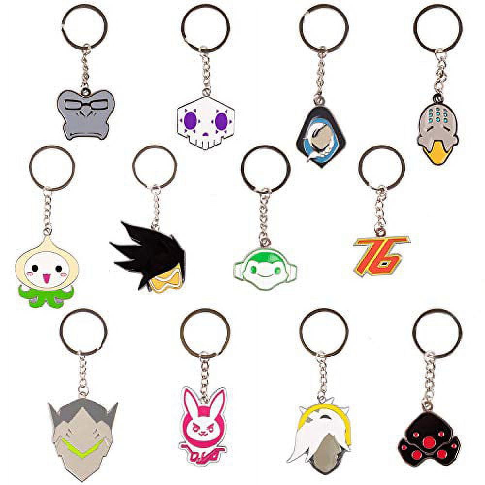 Overwatch Keychain Set, 12-Pack - Collectible Key Chains in 12 ...