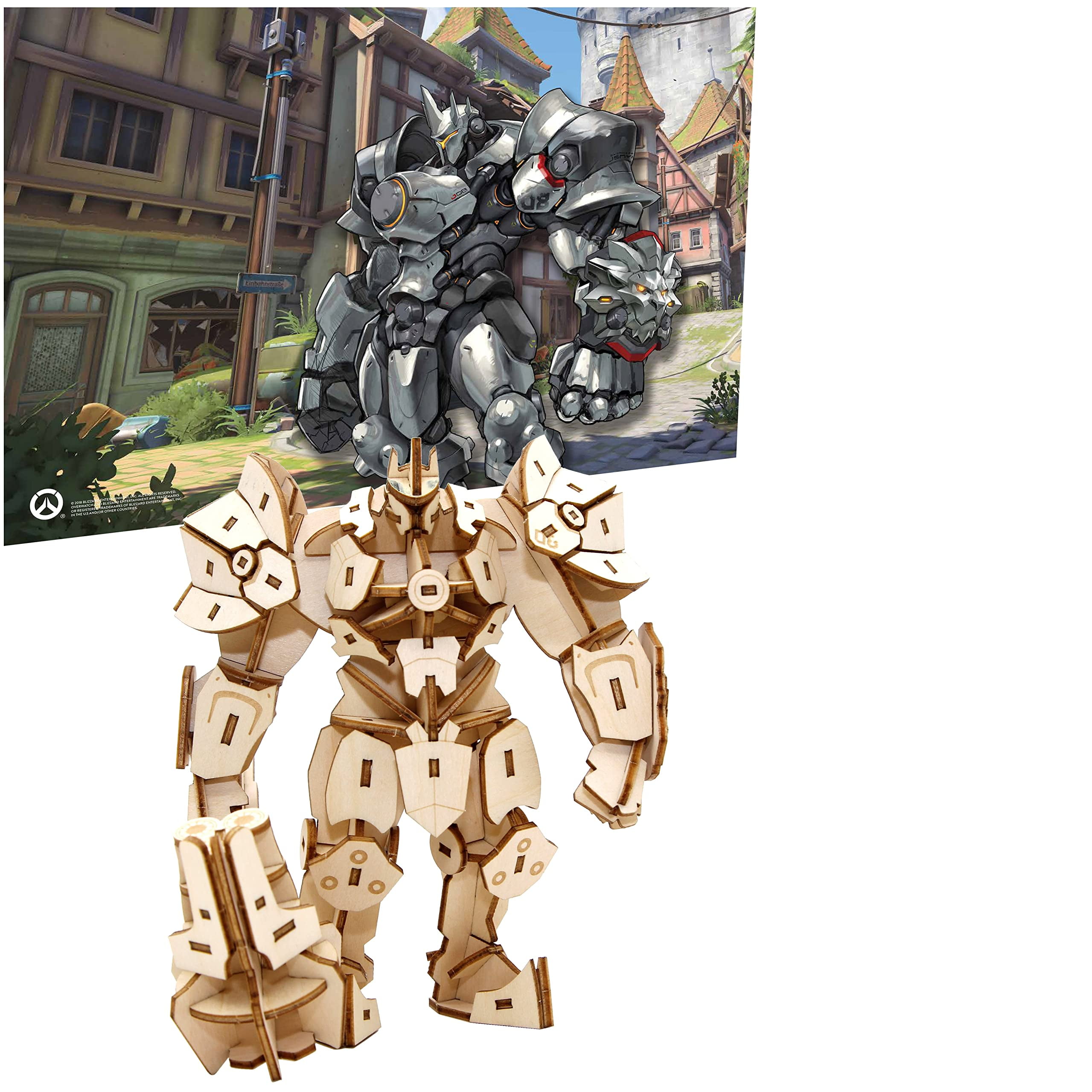 Overwatch Reinhardt 3D Wood STF9 Puzzle & Model Figure Kit Pcs) w ...