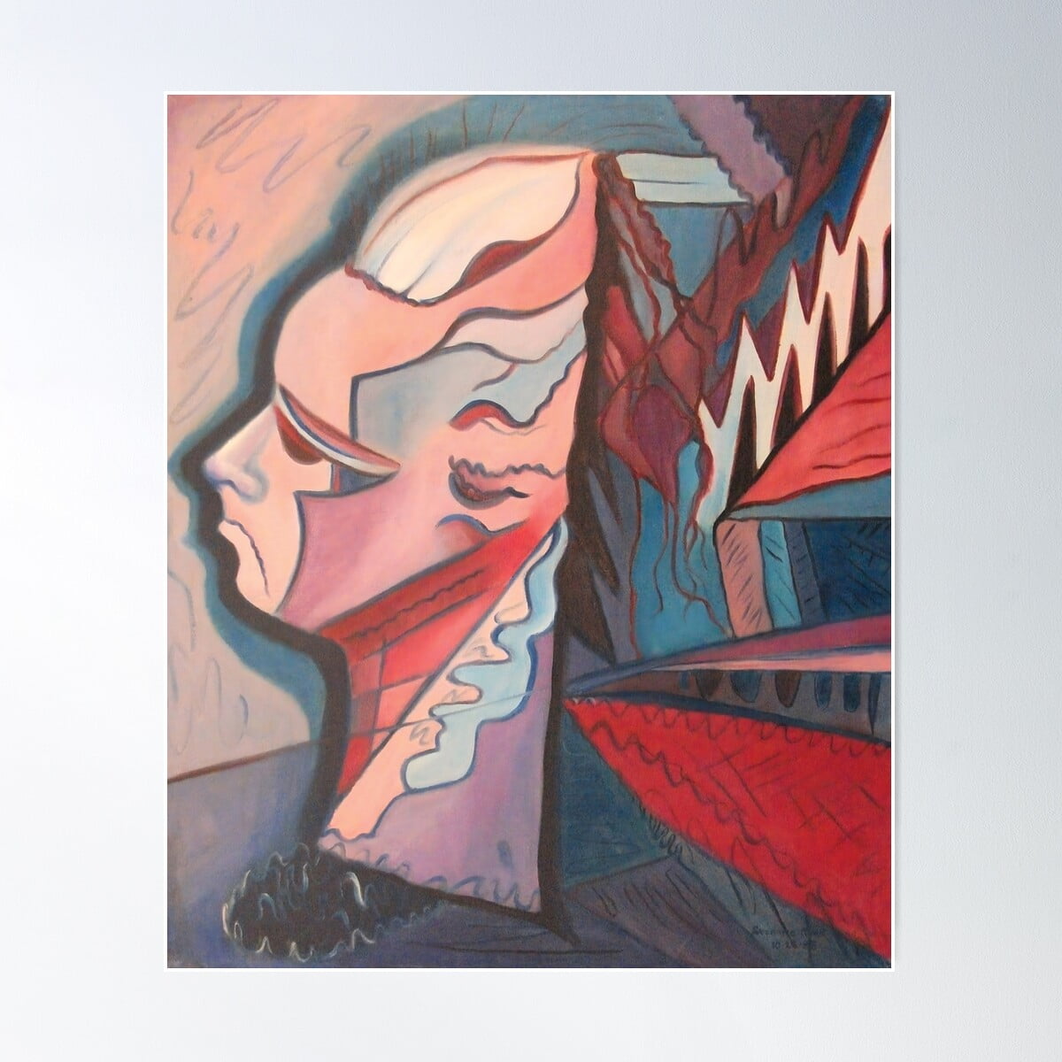 "Overwhelmed" By Suzanne Marie Leclair Poster Wall Art, Modern Wall ...